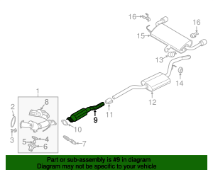 Genuine OEM Ford Part - Front Pipe GV6Z-5E212-D | Genuine OEM Ford ...
