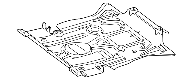 166-520-01-42 - Center Shield - 2012-2019 Mercedes-Benz | World ...
