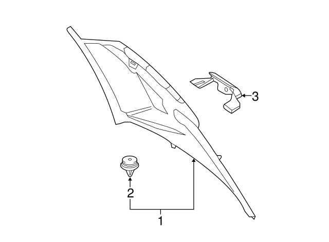 Genuine BMW 51-43-8-047-717 | Upper Quarter Trim | FREE Shipping on ...