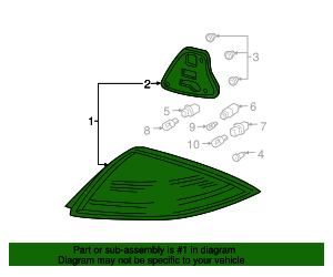 2003-2004 Honda Accord Tail Lamp 33551-SDA-A01 | OEM Parts Online
