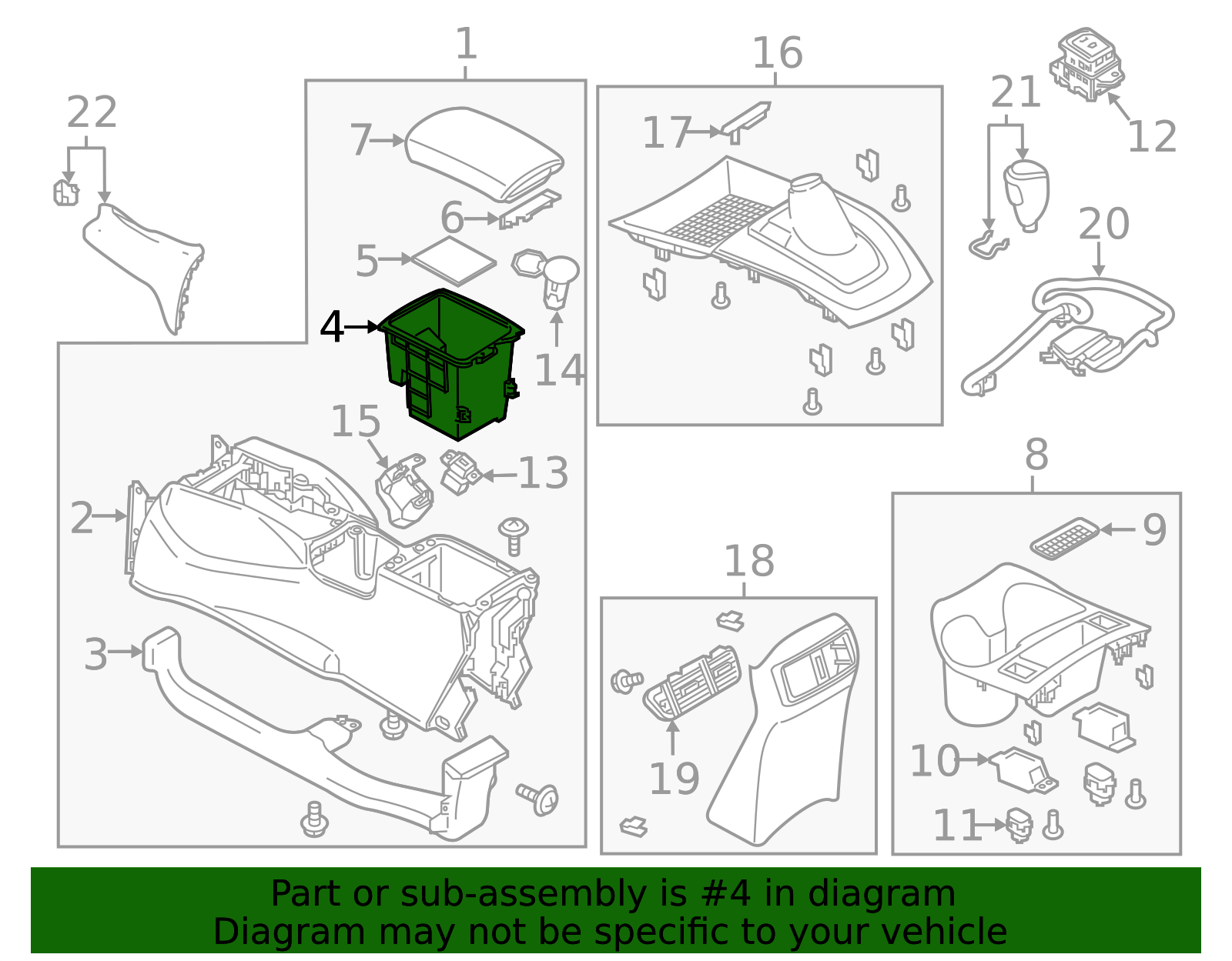 2017-2018 Nissan Storage Tray 96926-7FR0A | Team Nissan Inc.