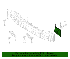 Genuine Stay Rear Bumper Left-hand for 2021-2023 Genesis G80 | Part ...