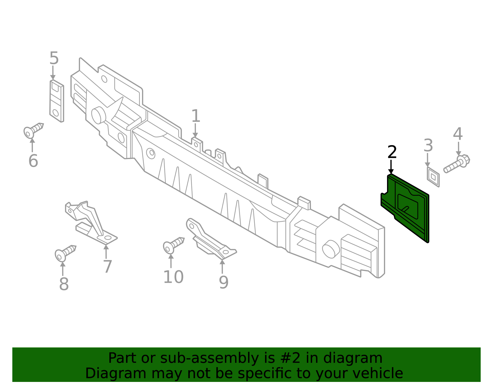 Hyundai - 86633-T1100 - Outer Bracket - 2022-2024 Genesis G80 | OEM ...
