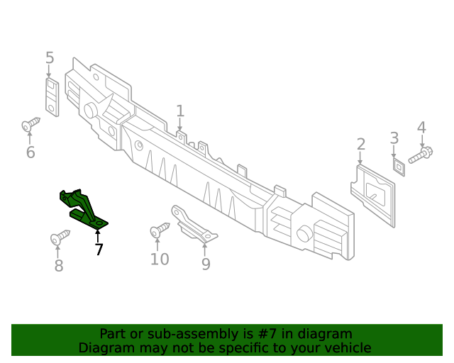 2021-2023 Genesis G80 Bracket Rear Beam Lower Mtg 86637-T1000 | OEM ...