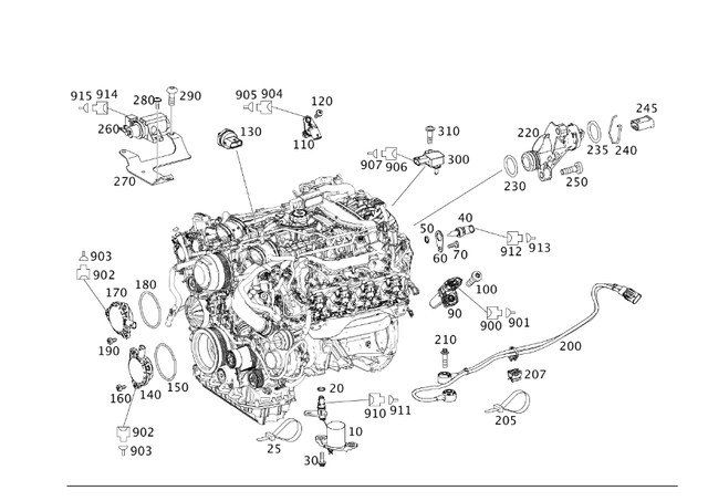 2011-2020 Mercedes-Benz Feed Line 278-200-21-52 | Mercedes-Benz Parts
