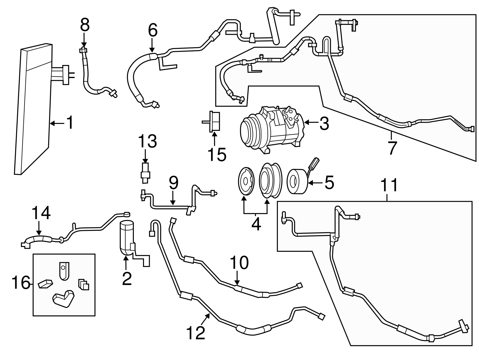 Mopar 68142916AA A/C Suction and Liquid Line for sale online | eBay