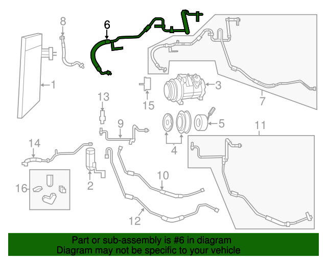 2012-2020 Mopar Suction Hose 68142915AA | TascaParts.com