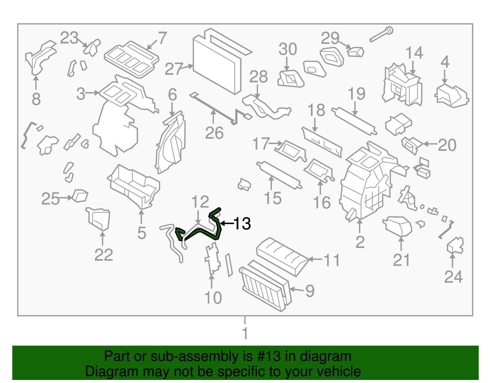 72411FJ000 - HVAC Heater Hose - 2012-2018 Subaru | World OEM Parts Subaru
