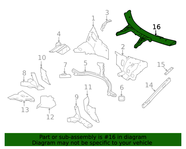 190-620-59-00 - Cowl Panel 2016-2021 Mercedes-Benz | AutoNationParts.com