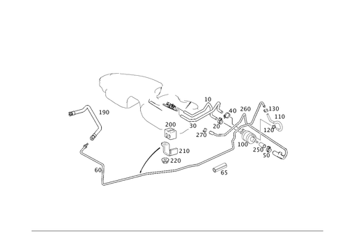 Fuel Lines, Gasoline Vehicles for 2003 Mercedes-Benz C32 AMG | Mercedes ...