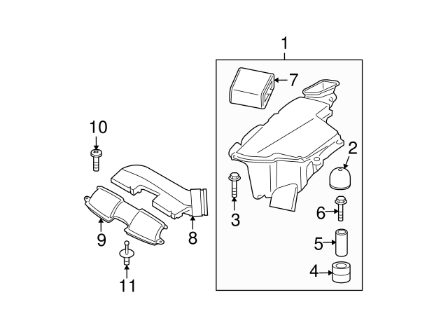 13717838566 - 2008-2013 BMW M3 Air Cleaner Assembly (13-71-7-838-566 ...