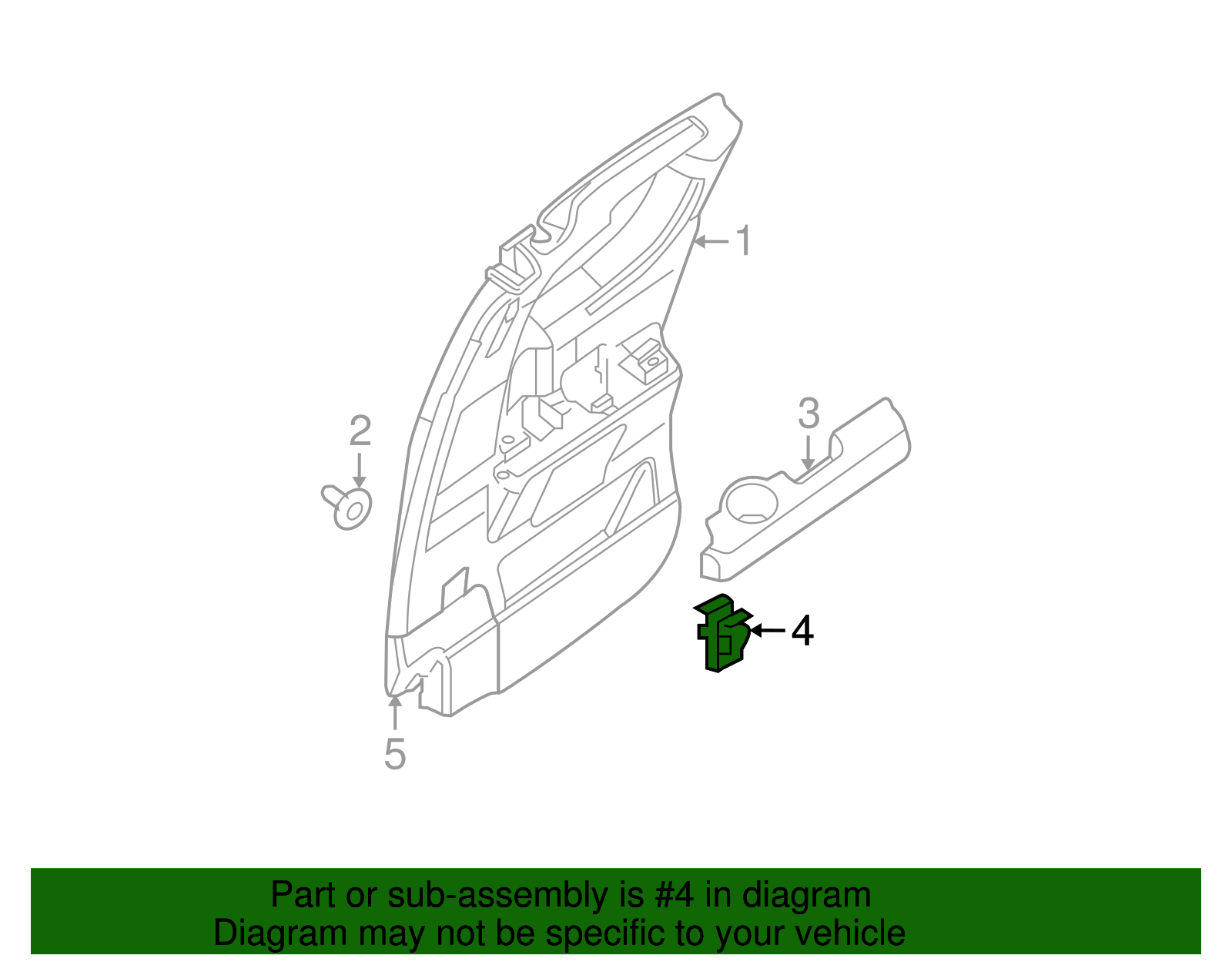 1990-2025 Nissan Door Interior Trim Panel Grommet 01281-00071 | My ...