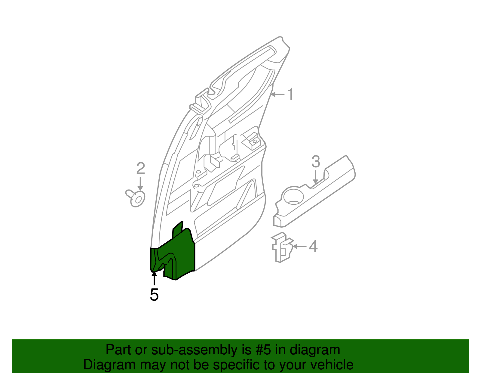 2008-2015 Nissan TITAN Escutcheon 76972-ZR00A | Nissan Automotive Parts