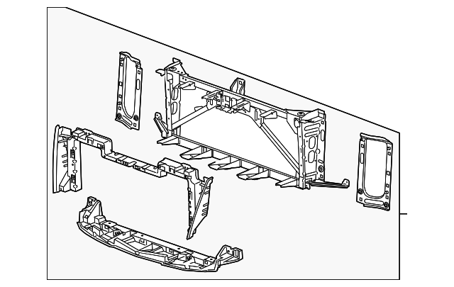 2015-2020 Cadillac Headlamp and Grille Mount Panel 23266740 GM ...