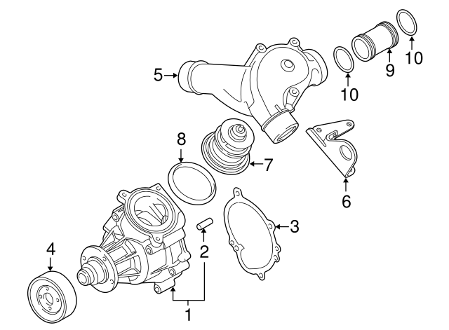 11531318274 - 2001-2008 BMW Thermostat (11-53-1-318-274) | BMW of South ...