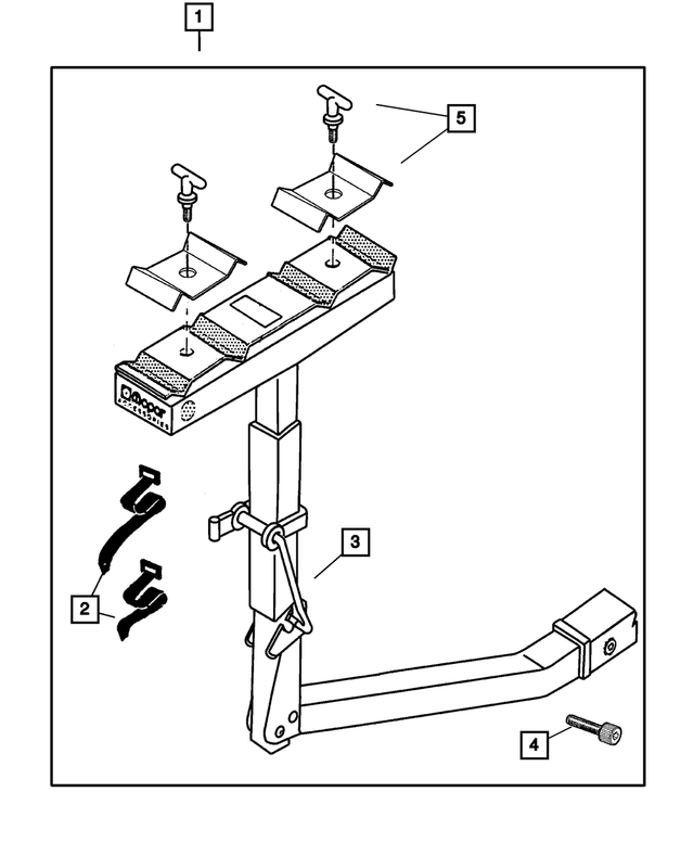 2001-2010 Mopar Racks & Carriers, Bicycle 82204328AB | Mopar Online Parts