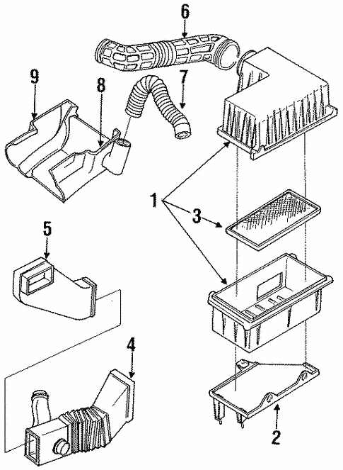 Air Intake for 1991 Ford Ranger | Genuine OEM Ford Parts & Accessories