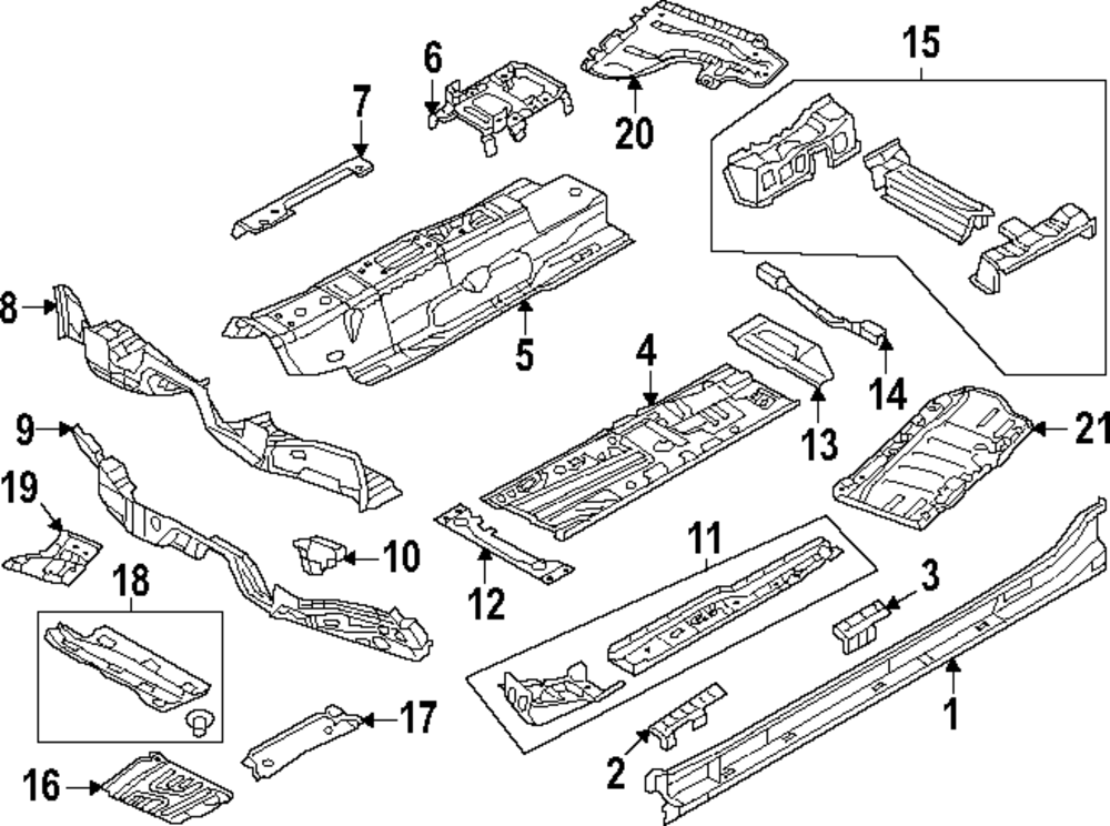 2022-2024 Volkswagen Taos Under-Body Shield 5Q0-825-201-AR | OEM Parts ...