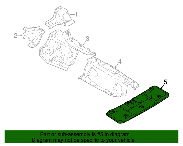 2018-2020 Audi Muffler Shield 80A-804-174-C | OEM Parts Online