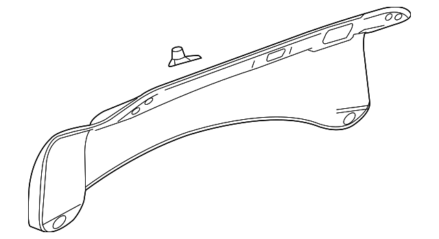 2020-2024 Cadillac CT5 Black Rear Compartment Lid Inner Panel Trim ...