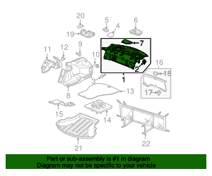 84505-TE0-A11ZA - Pkg Tray Trim 2008-2012 Honda Accord | Honda Parts Online