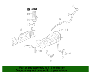 Genuine Fuel Pump Lock Ring for 2005-2011 Saab | Part# 10325852 | Over ...