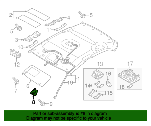 85235-B1000BF3 - Retainer 2018-2023 Kia Rio | Kia.Parts Store