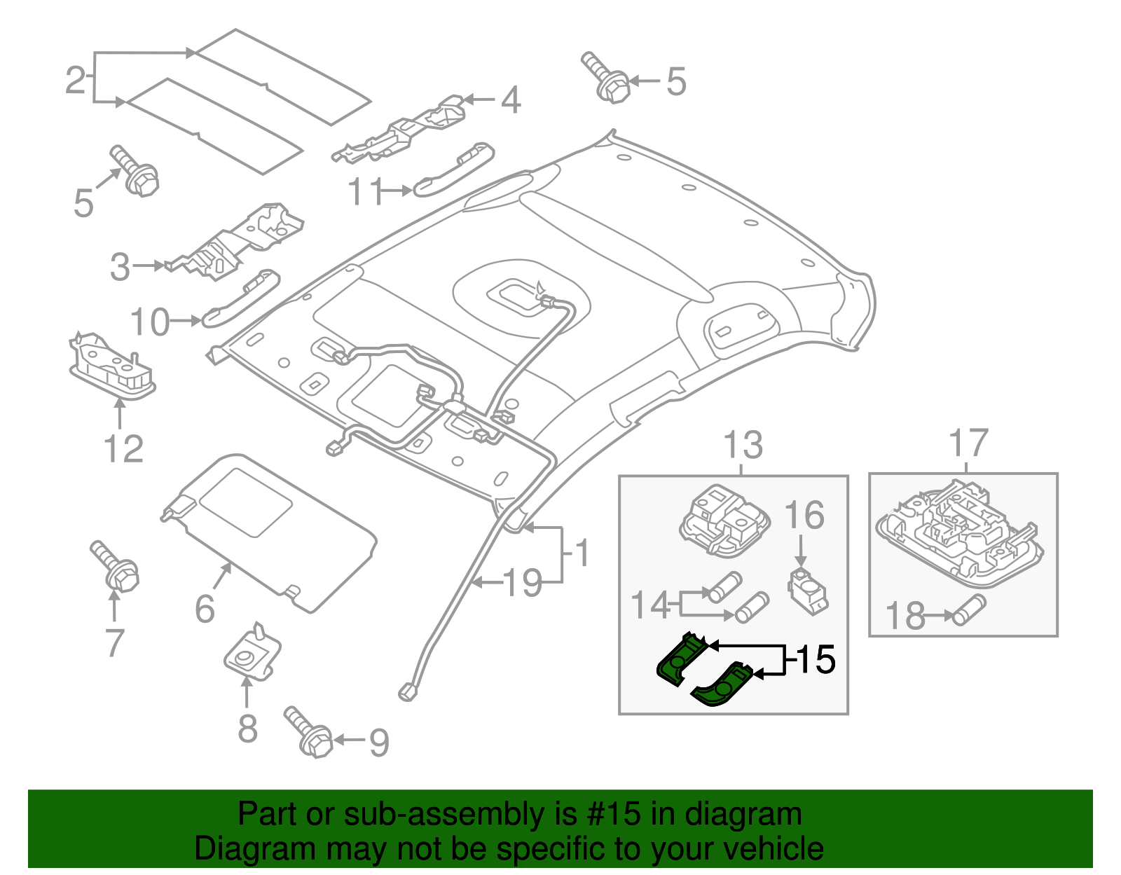 92822-F2000 - Map Lamp Lens 2018-2023 Kia Rio | Kia.Parts Store