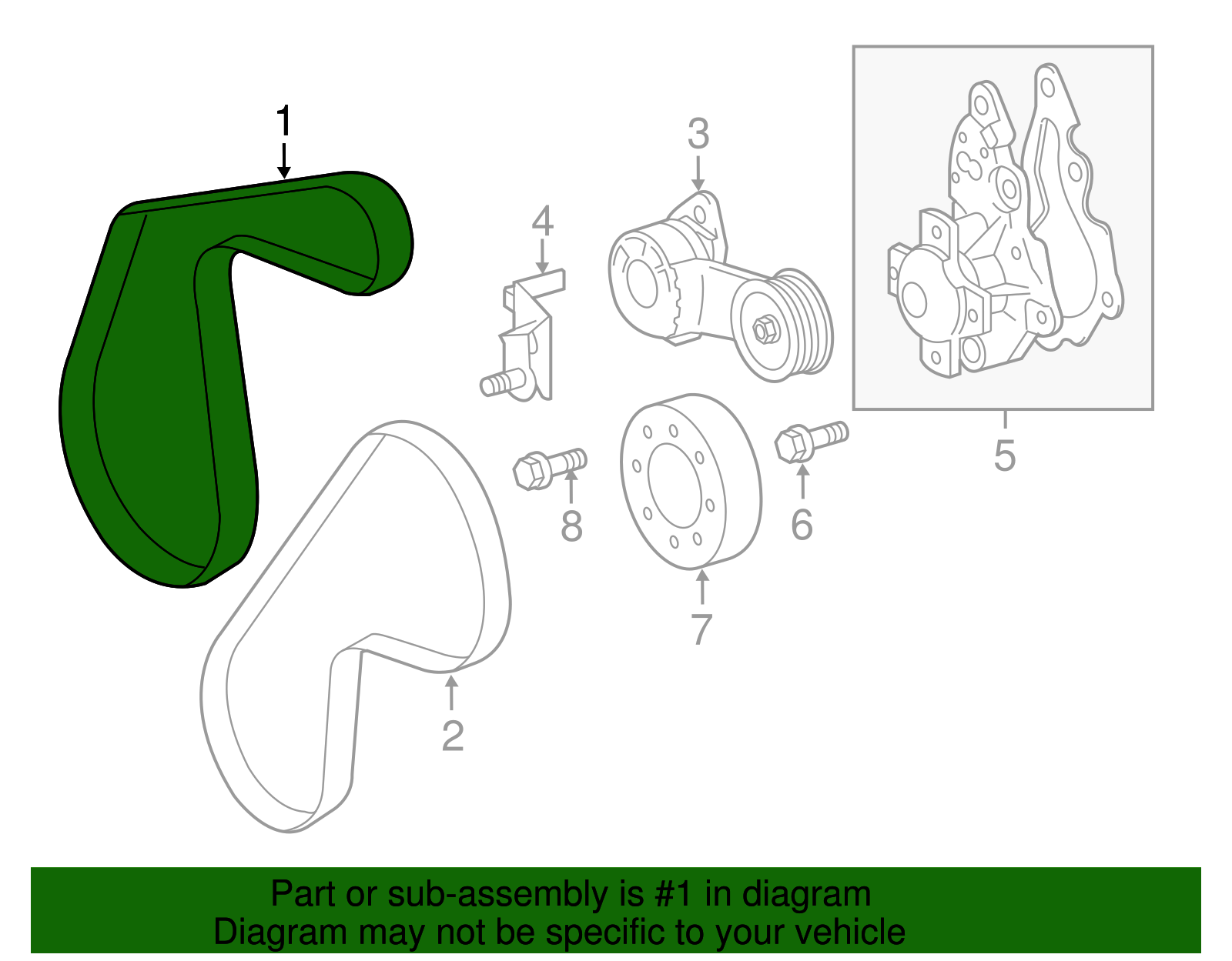 90916-02682 - Serpentine Belt 2012-2015 Scion iQ | AutoNation Parts