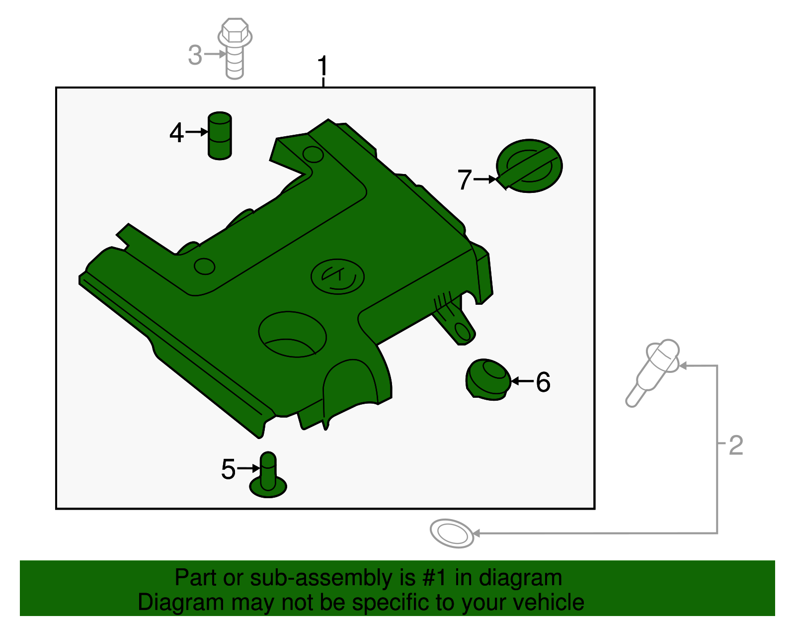 2009-2017 Nissan Engine Cover 14041-1AA1B | Parts for Nissans