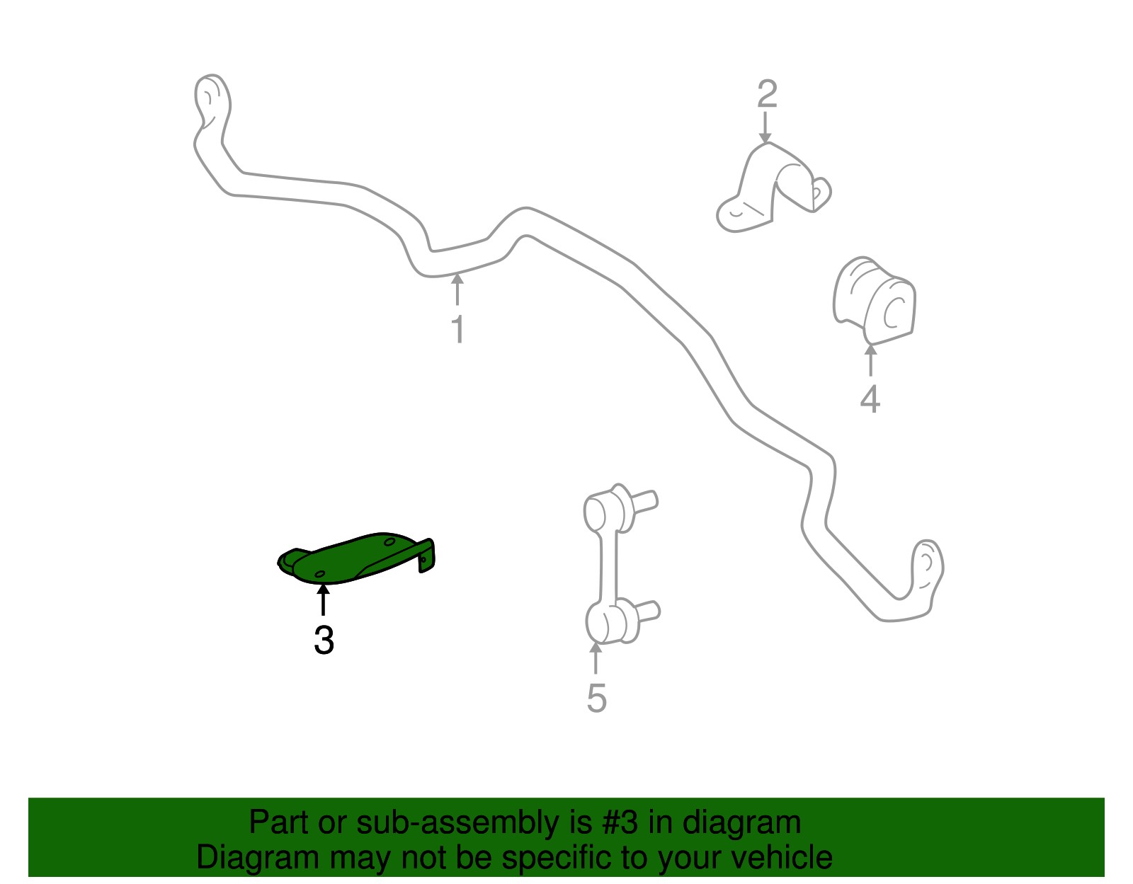 2001-2005 Toyota RAV4 Stabilizer Bar Plate 48827-42010 | Toyota Parts ...