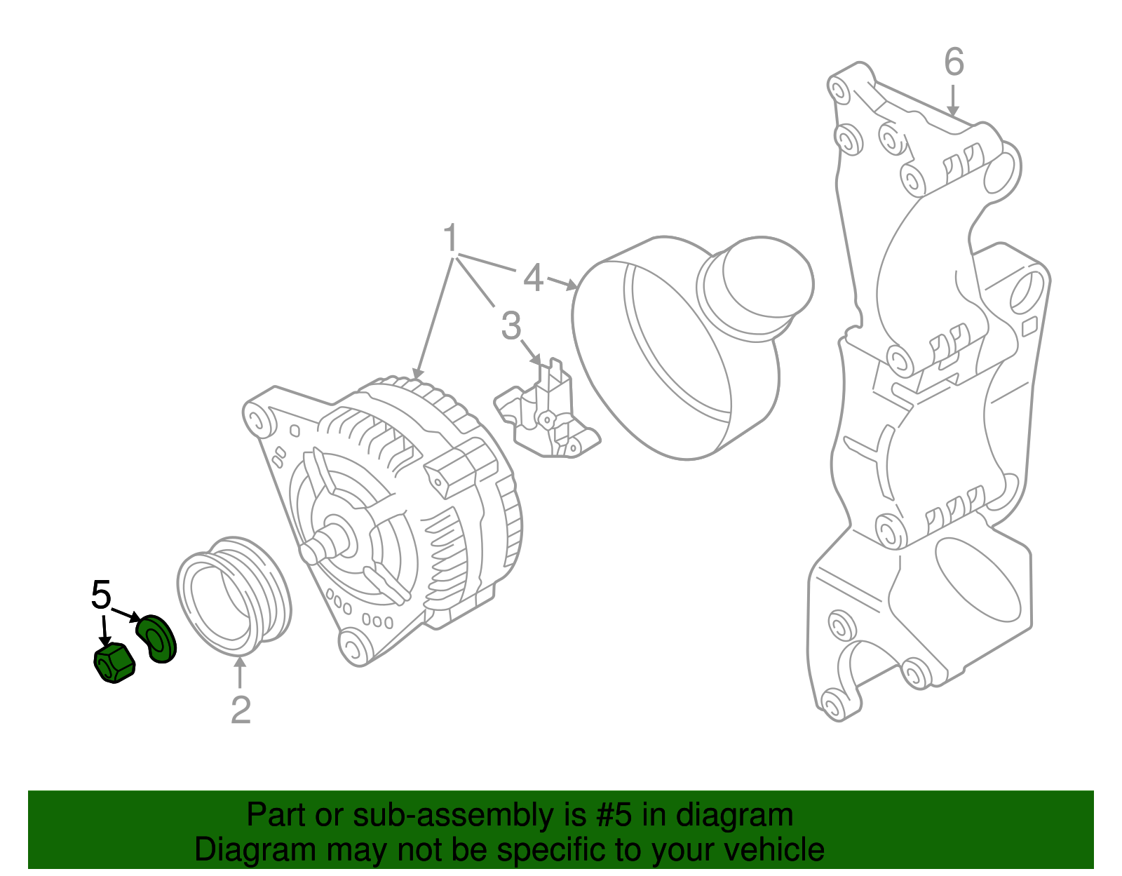 1998-2017 Volkswagen Pulley Hardware Kit 028-903-320-C | VW Parts Center