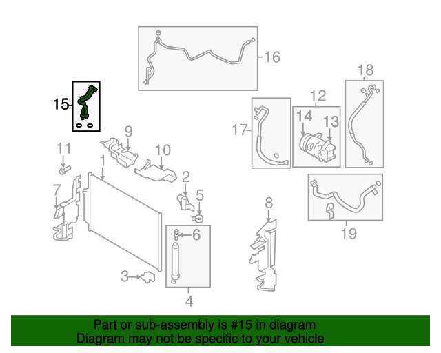 2009-2014 Nissan Cooler Pipe 92446-1AA0A | Ziegler Nissan of Orland Park