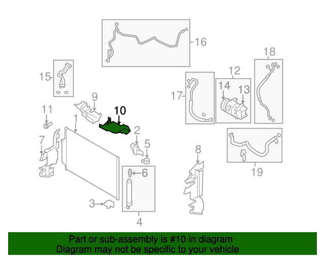 Air Guide - Nissan (92182-1AA2B) | TascaParts.com