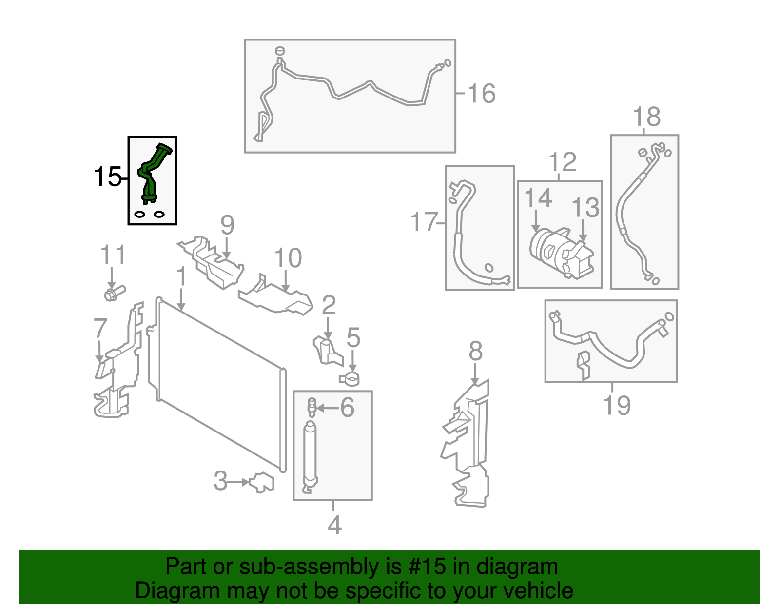2009-2014 Nissan Cooler Pipe 92446-1AA0A | Ziegler Nissan of Orland Park