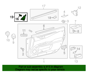 2016-2018 Lexus Corner Trim 67491-06160 | OEM Parts Online