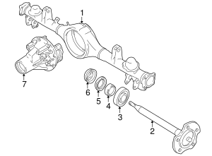 1999-2004 Chevrolet Tracker Axle Housing 91177378 | OEM Parts Online