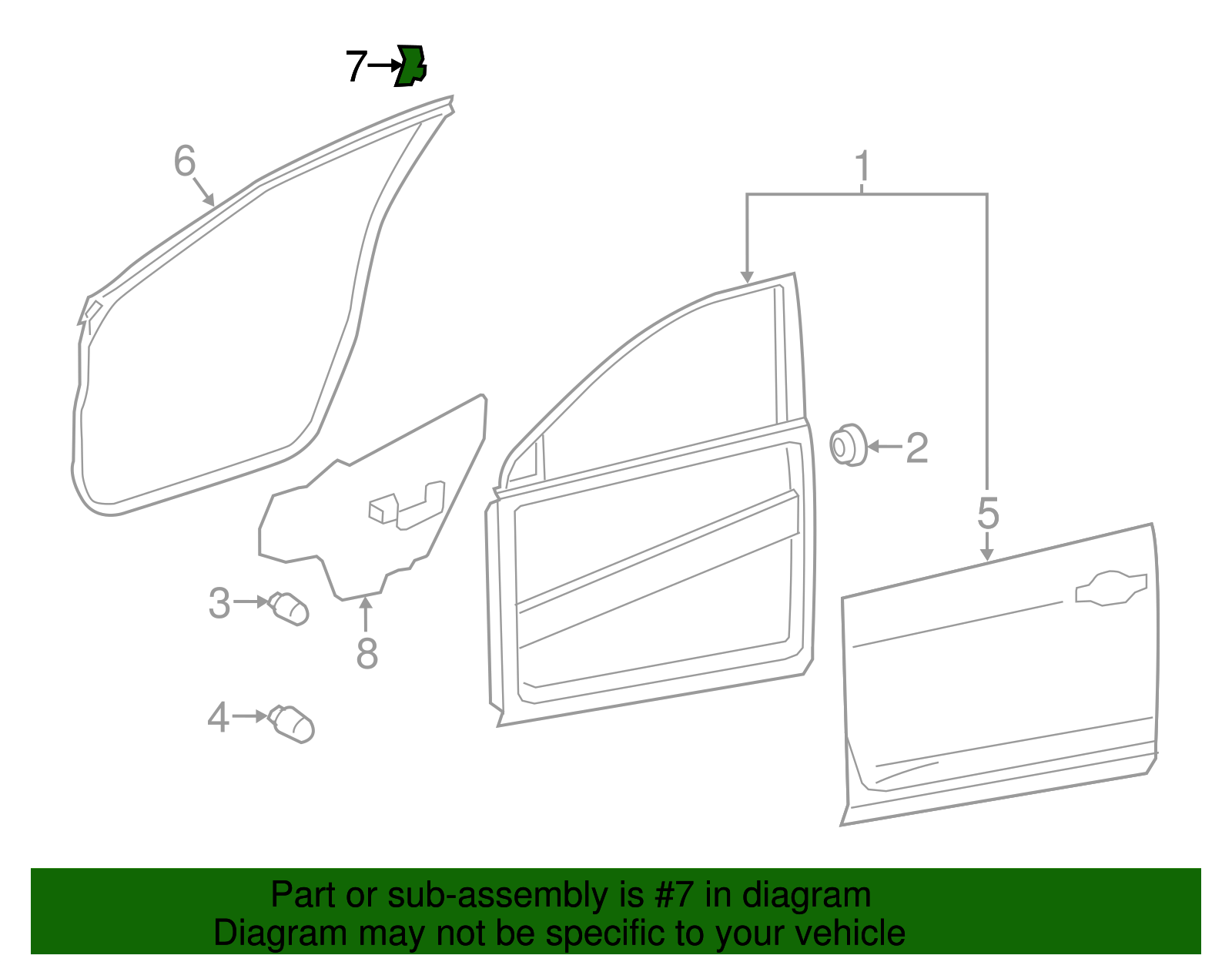 2014-2020 Nissan Rogue Corner Cover 80291-4BA0A | Hoffman Nissan Parts