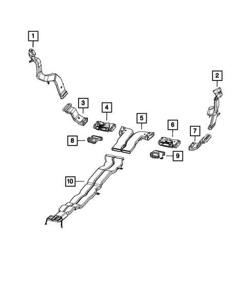 Air Ducts for 2022 Jeep Grand Cherokee L | Mopar Online Parts