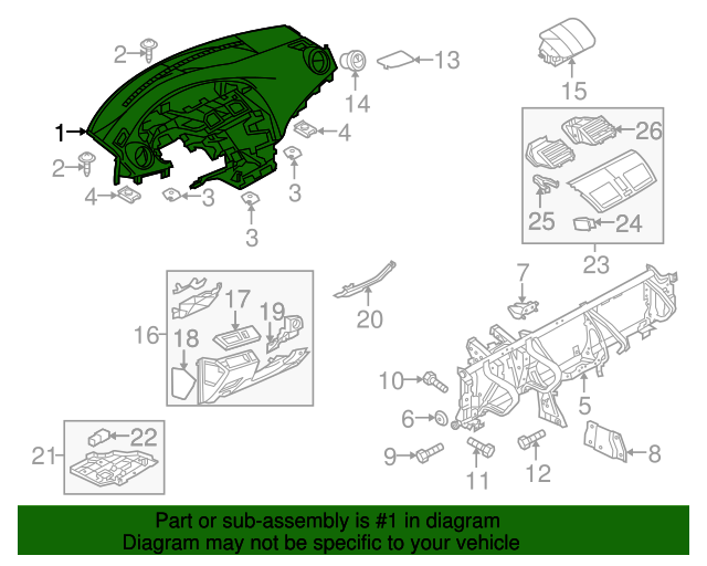 2010-2013 Mazda 3 Instrument Panel BBY4-60-400-02 | Mazda-Parts