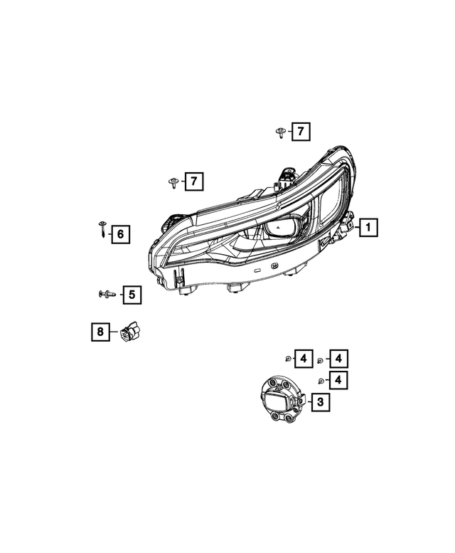 2019 Jeep Cherokee Front Fog Lamp 68410368AB | My Mopar Parts