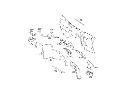 Engine Compartment Damping for 2008 Mercedes-Benz ML 320 | Mercedes ...