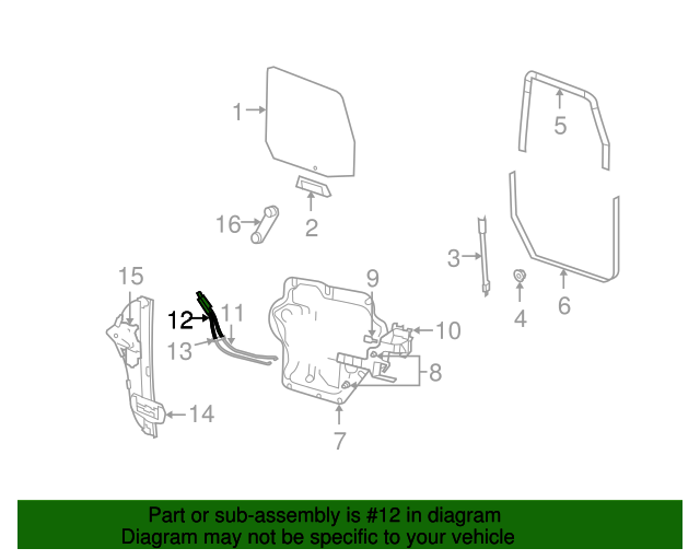 2011-2018 Jeep Cable - Driver's Side (LH) 68089337AA | TascaParts.com
