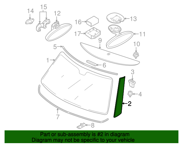 2004-2008 Mini Cooper Right column A cover 51-13-7-128-158 | AutoNation ...
