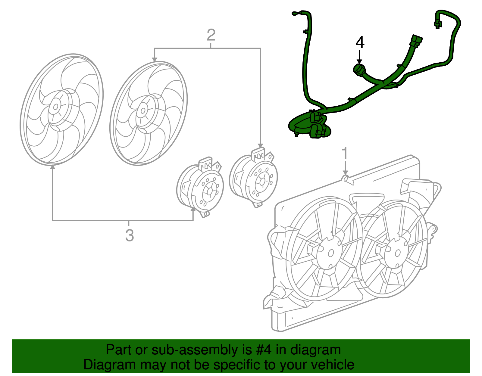 22810669 - Engine Cooling Fan Wiring Harness 2013-2020 GM | Gateway ...