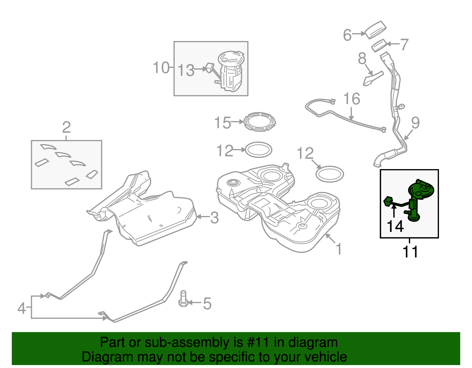 8A4Z-9275-B - High-Quality Fuel Pump Assembly for 2008-2012 Ford ...