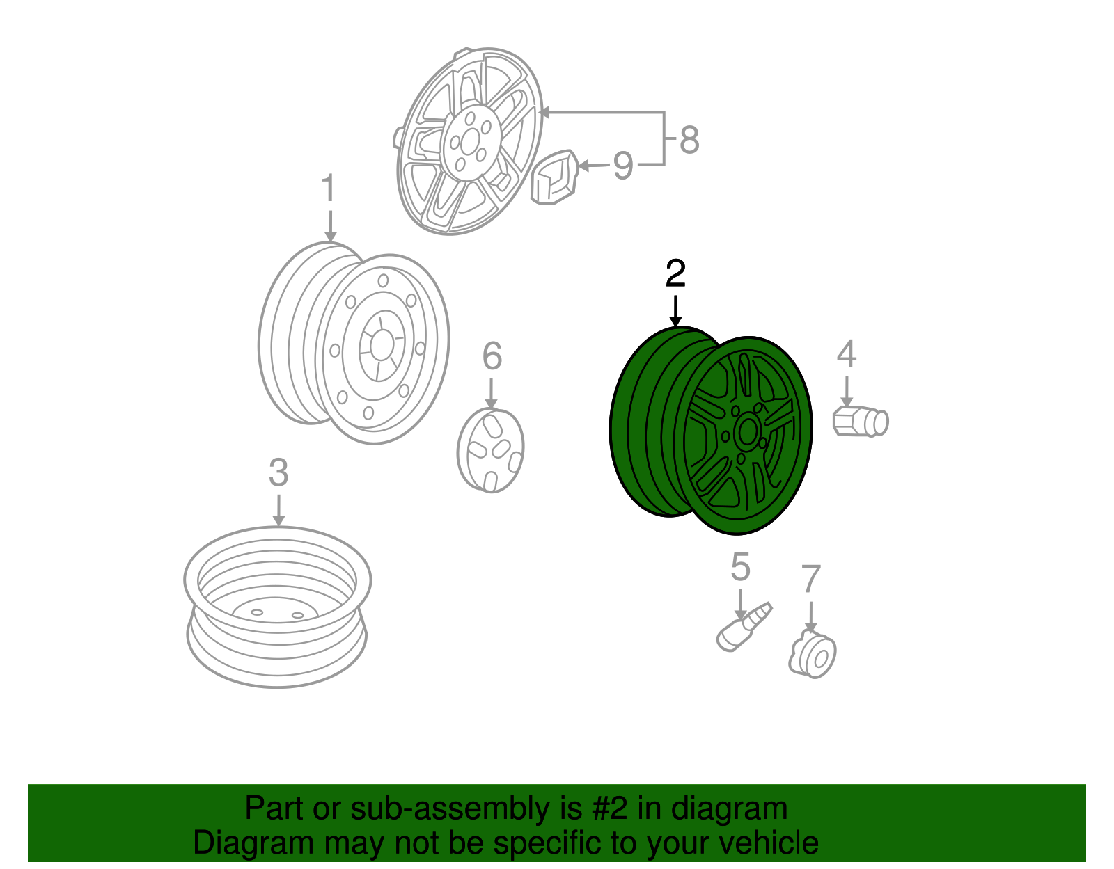 2003-2005 Honda Element Wheel, Alloy 42700-SCV-A51 | Retail Performance ...