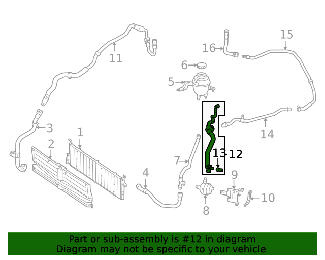 2021-2024 Mercedes-Benz S 500 Drive Motor Battery Pack Coolant Hose 223 ...
