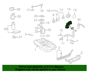 1997-2004 Toyota Pipe Shield 77277-AA020 | Toyota Parts Center