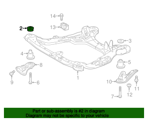 Toyota Engine Cradle Stopper 52213-0E010 | Auto Parts